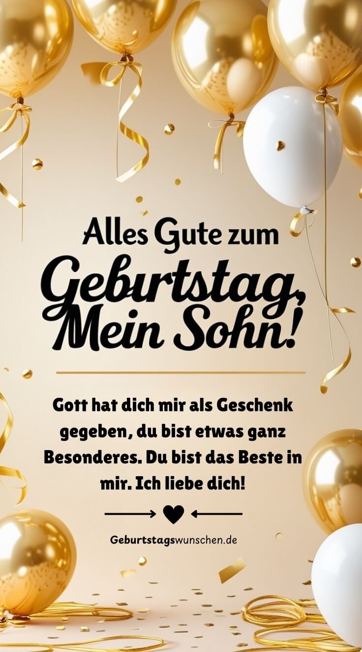 Gluckwunsche Zum Geburtstag Fur Sohn